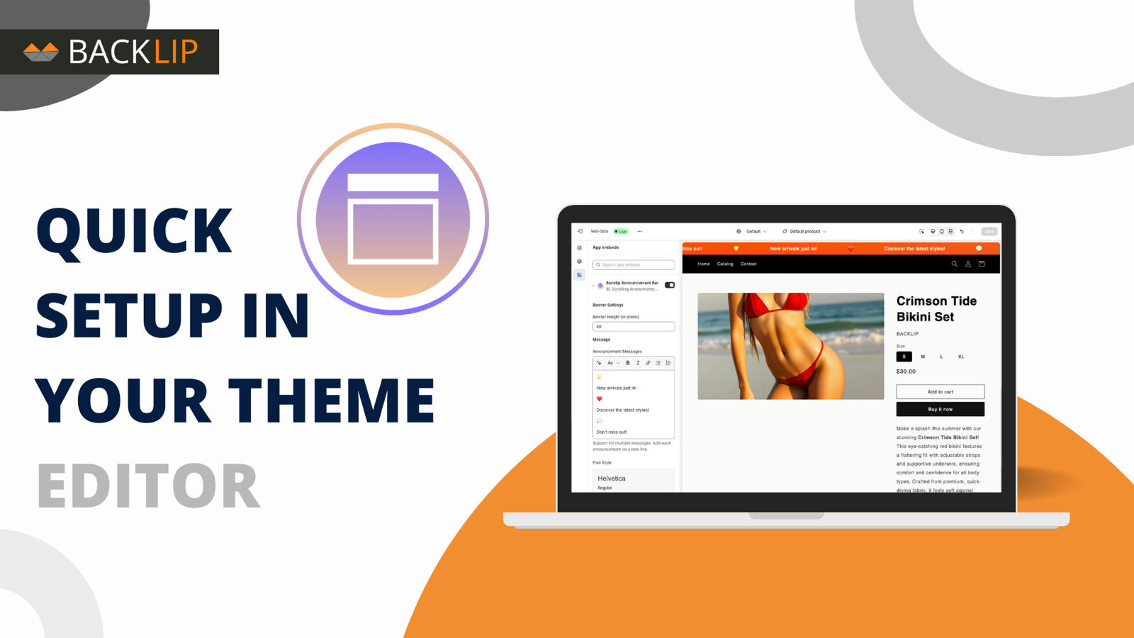 BL Scrolling Announcement Bar – Animated Message Bar for Stores - BACKLIP